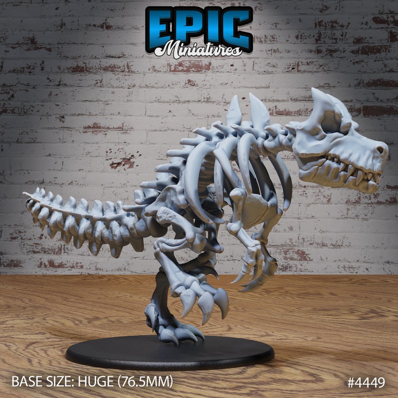Skeleton T-rex Mount DND Miniatures Safari Tour Collection Dungeons and ...
