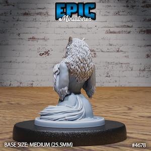 Werewolf Female Set of 3 DND Miniatures Beast Hunt Collection Dungeons ...