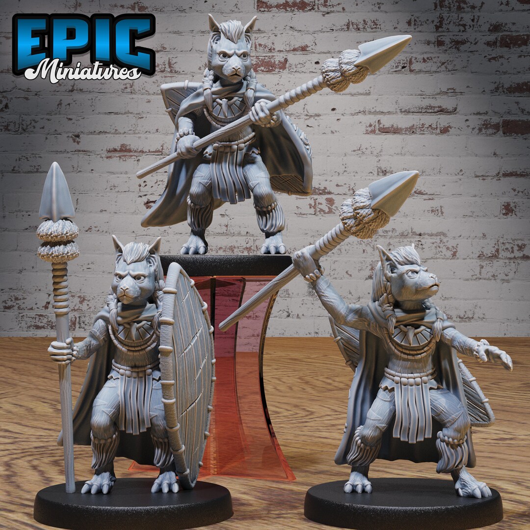 Beast Folk Tribe Set of 3 DND Miniatures Safari Tour Collection ...