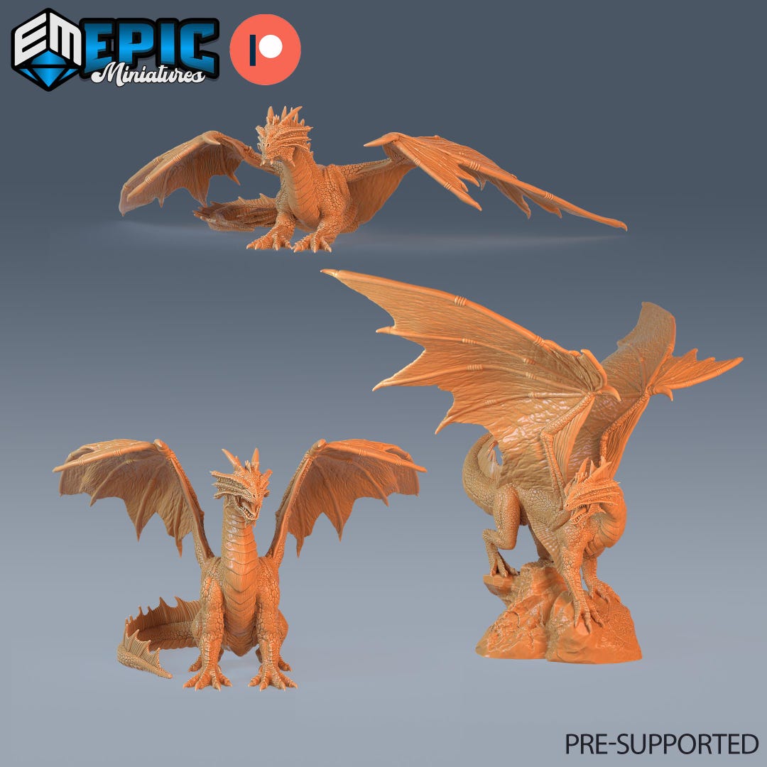 Bronze Dragon DND Miniatures Treasure Hunt Collection Dungeons and ...