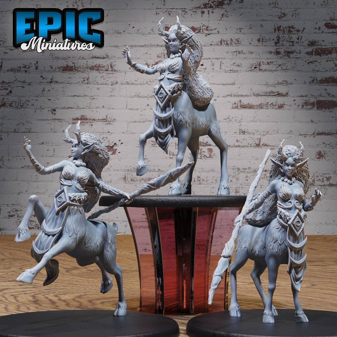 Faun Druid Set of 4 DND Miniatures Old Fables Collection Dungeons and ...