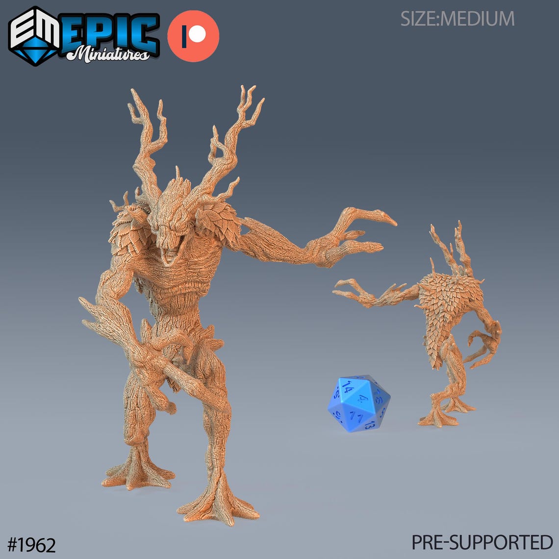 Twig Blight Treant Tree Set of 3 DND Miniatures Infested Woodlands ...