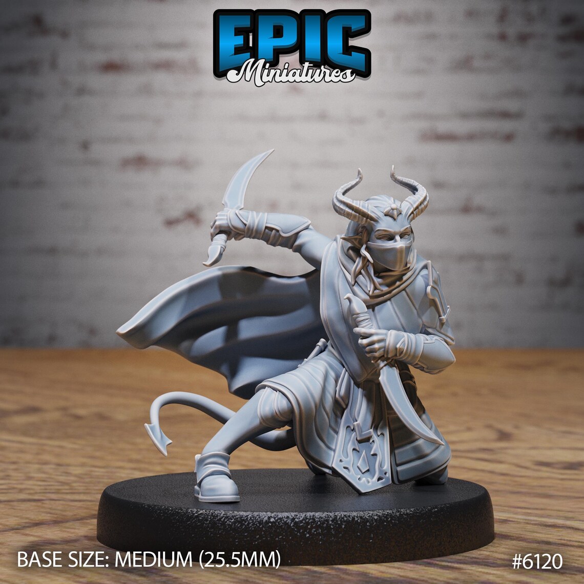 Tiefling Assassin Set of 3 DND Miniatures Demons of Torment Collection ...