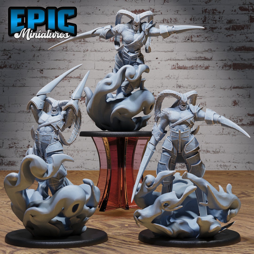 Armored Nightwalker Set of 3 DND Miniatures Vampire Invasion Collection ...
