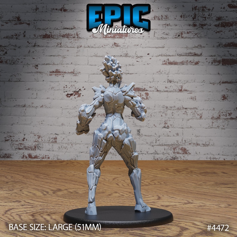 Earth Elemental Female Set of 3 DND Miniatures Deep Dark Caves ...