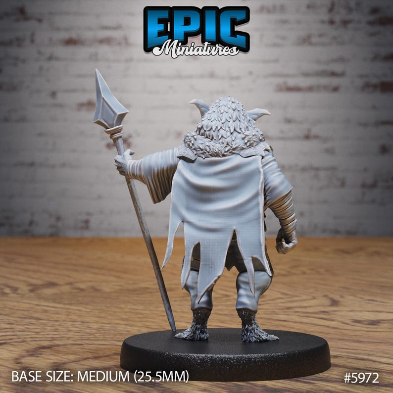 Northern Bugbear Set of 3 DND Miniatures Snow Orcs Collection Dungeons ...