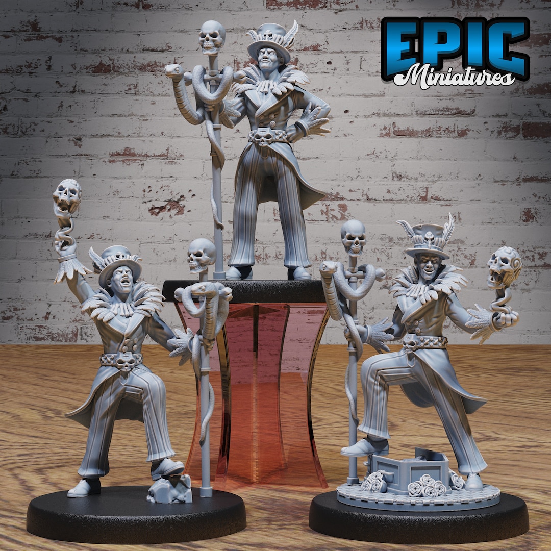 Soul Magician Set of 3 DND Miniatures Safari Tour Collection Dungeons ...