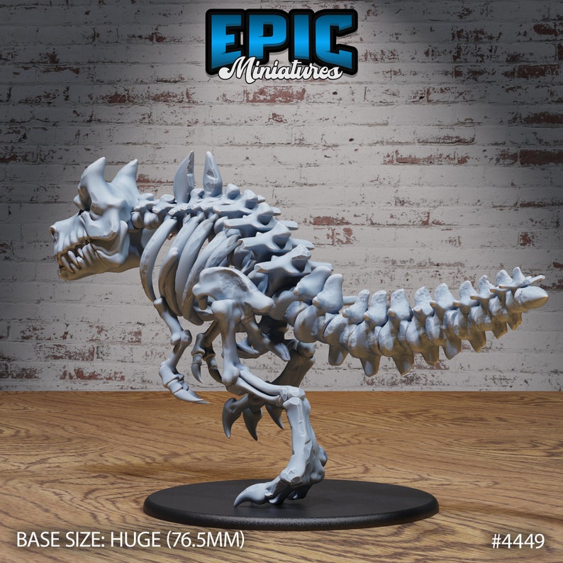 Skeleton T-rex Mount DND Miniatures Safari Tour Collection Dungeons and ...
