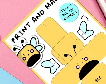 Print and Make Cube Animal Dog - Easy and Fun - Collect Cute Animal ...