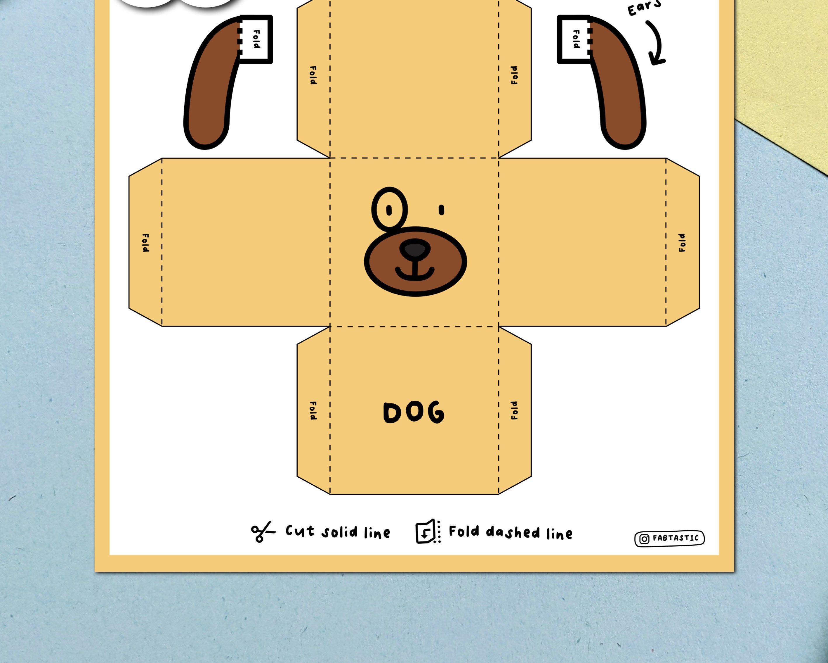 Print and Make Cube Animal Dog Easy and Fun Collect Cute Animal Cubes ...