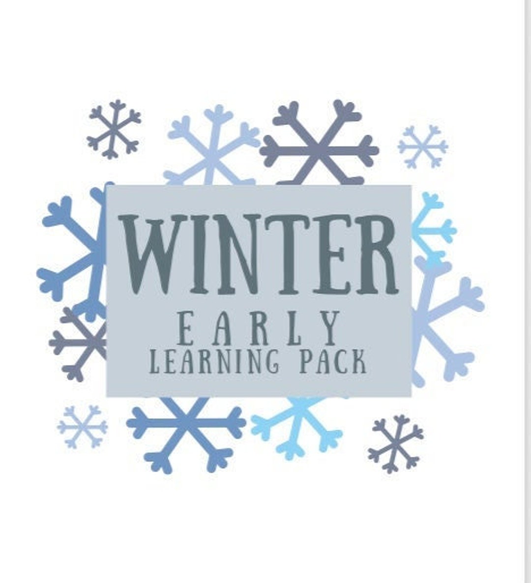 Winter Early Learning Activity Pack | Preschool & Kindergarten ...