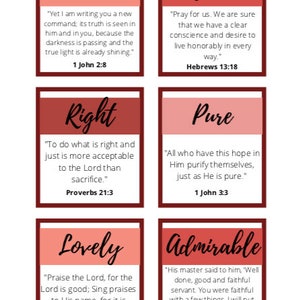 Philippians 4:8 Interactive Printable | Bible Lesson | Busy Book ...