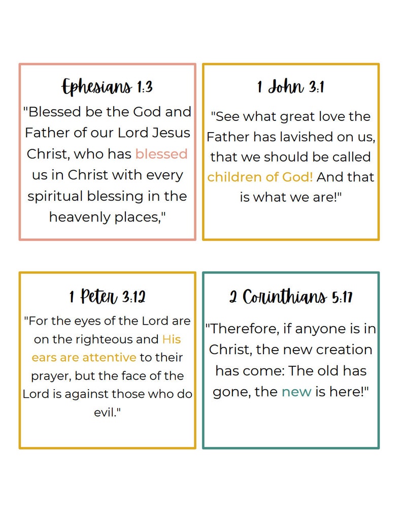 Identity in Christ Bible Activity | Interactive Bible Lesson | Sunday ...