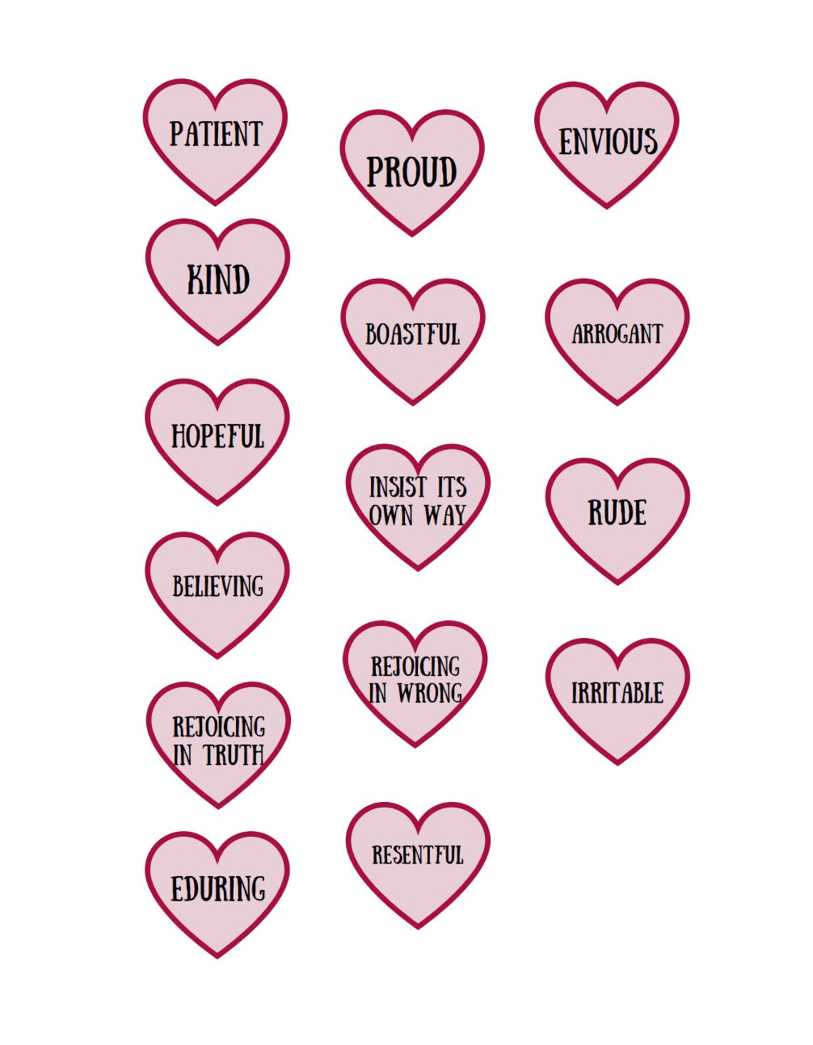 What is Love Interactive Printable 1 Corinthians 13 Poster - Etsy