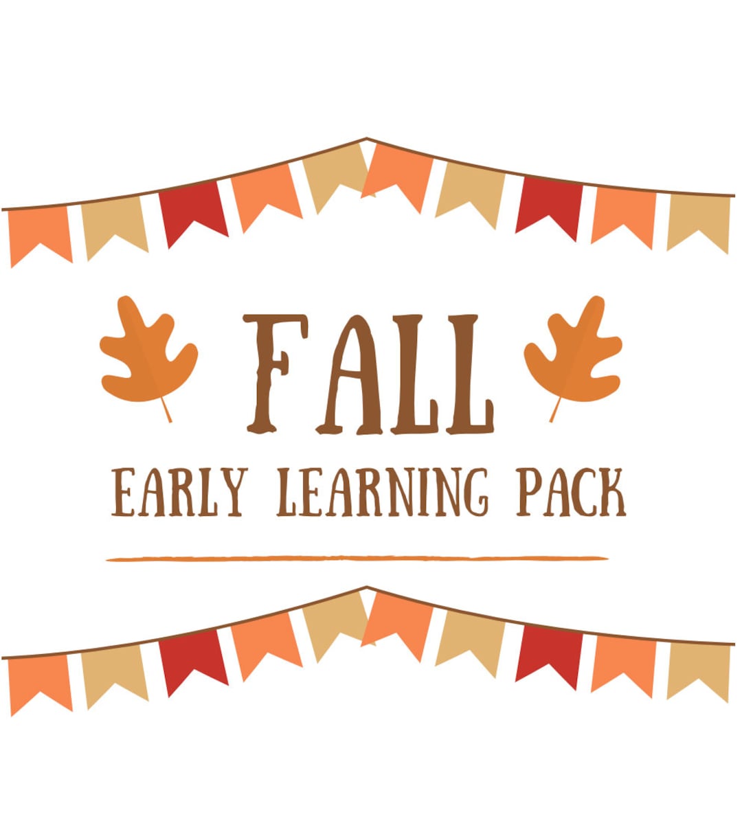 Fall Early Learning Activity Pack | Preschool & Kindergarten Activities ...