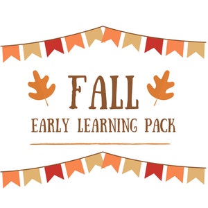 Fall Early Learning Activity Pack | Preschool & Kindergarten Activities ...