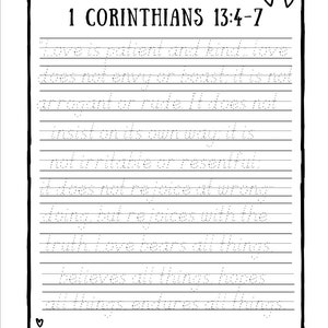What is Love Interactive Printable, 1 Corinthians 13 Poster, Valentine ...
