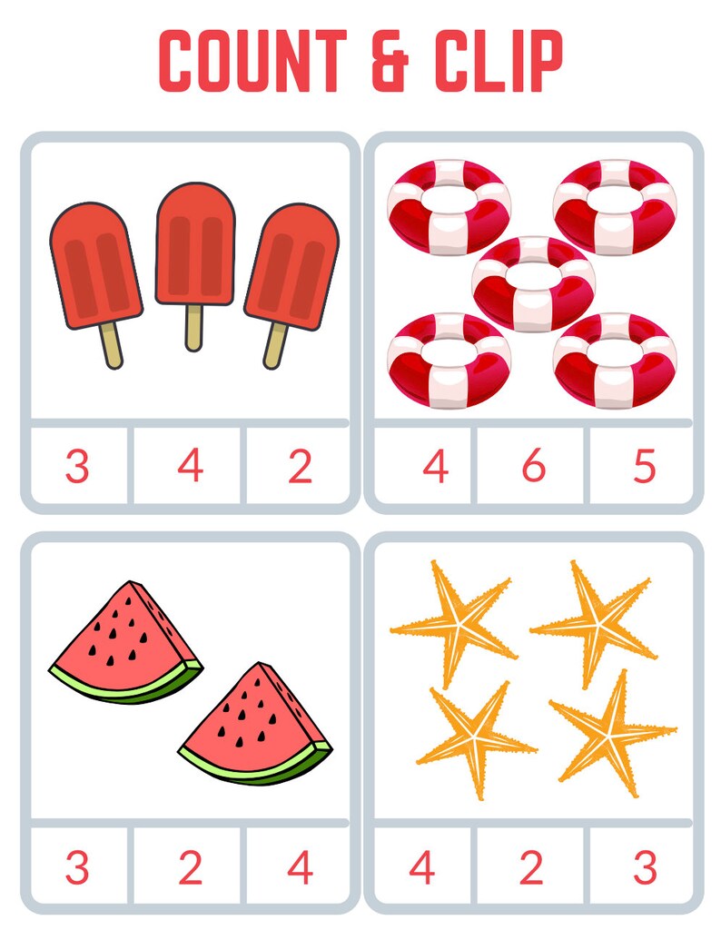 Summer Early Learning Activity Pack - Etsy