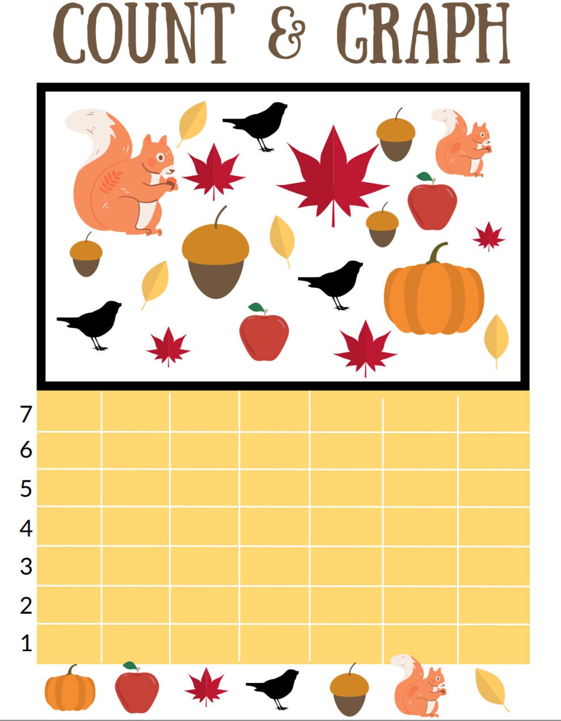 Fall Early Learning Activity Pack Preschool & Kindergarten - Etsy