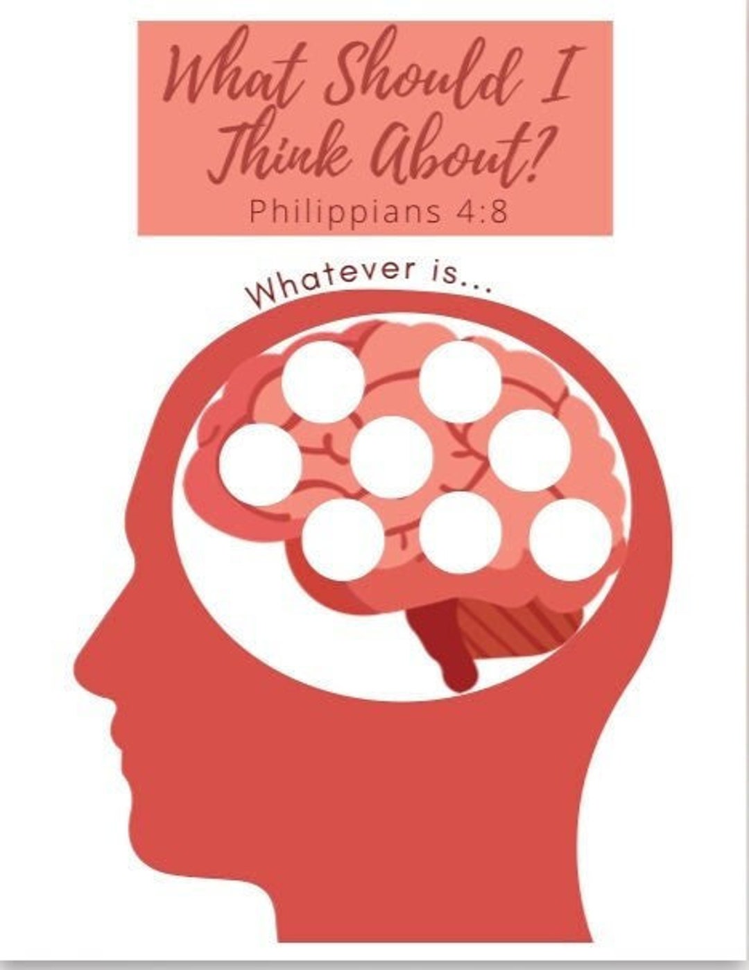 Philippians 4:8 Interactive Printable | Bible Lesson | Busy Book ...