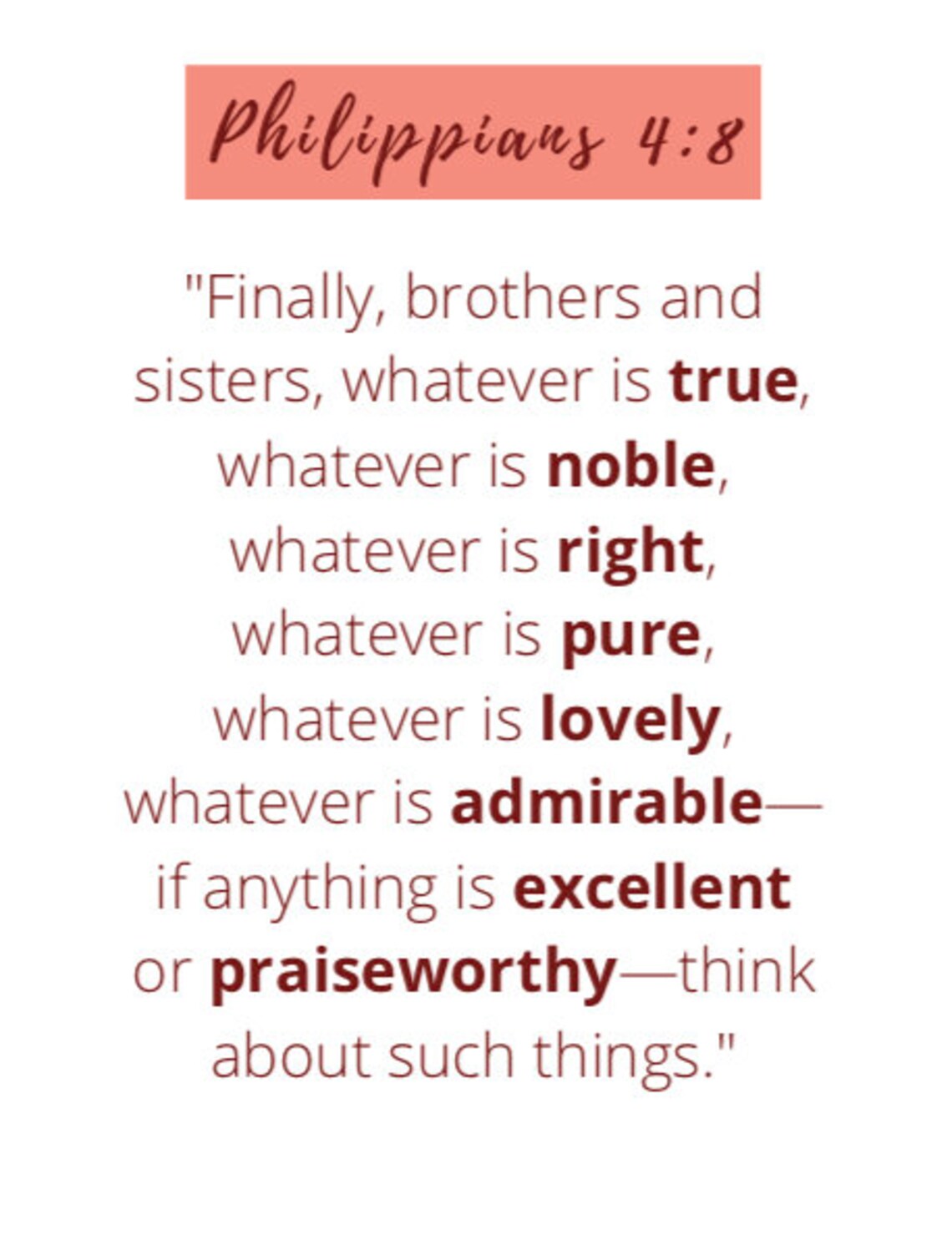 Philippians 4:8 Interactive Printable | Bible Lesson | Busy Book ...