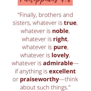 Philippians 4:8 Interactive Printable | Bible Lesson | Busy Book ...