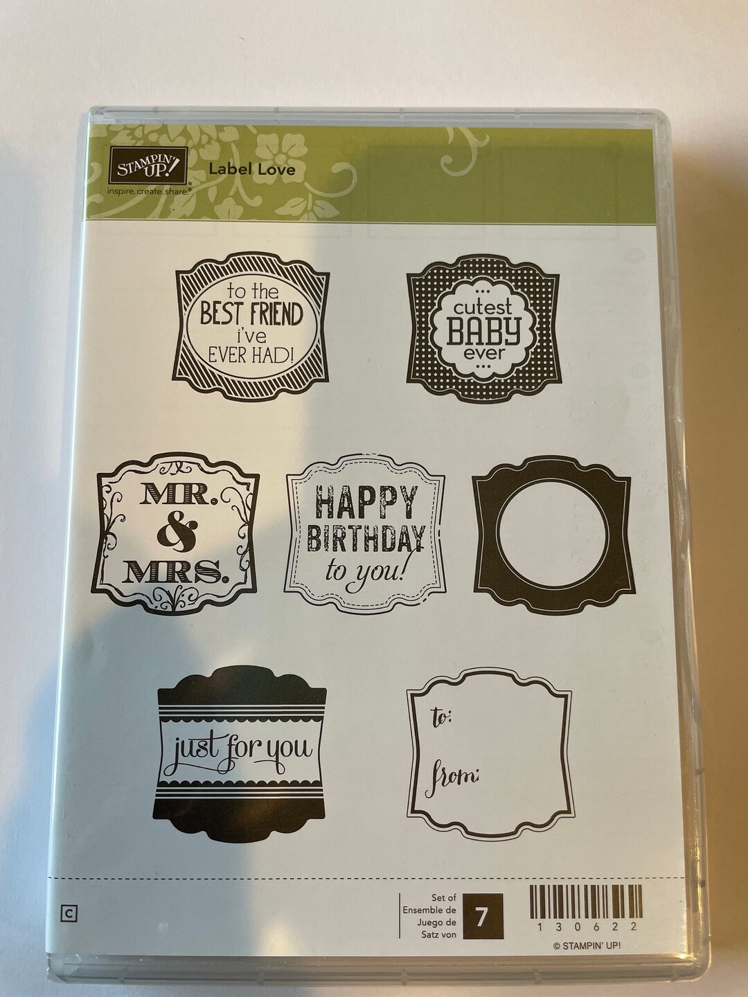 Stampin up Label Love Stamp Set - Etsy