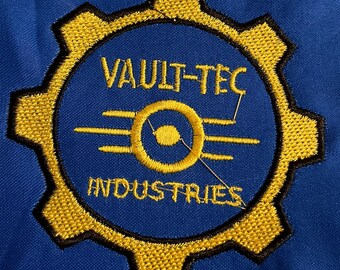 Vault-tec Fallout Insipried Patch Cosplay 3x2 Inches Hook and Loop ...