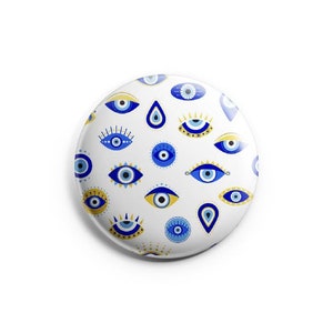 1" Evil Eye Button OR Magnet - Etsy