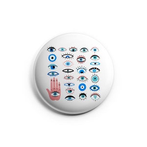 1" Evil Eye Button OR Magnet - Etsy