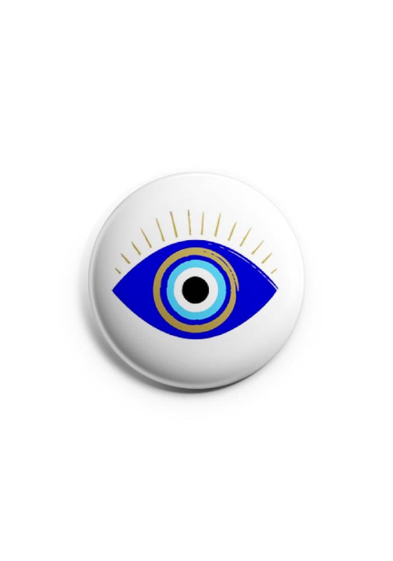 1" Evil Eye Button OR Magnet - Etsy