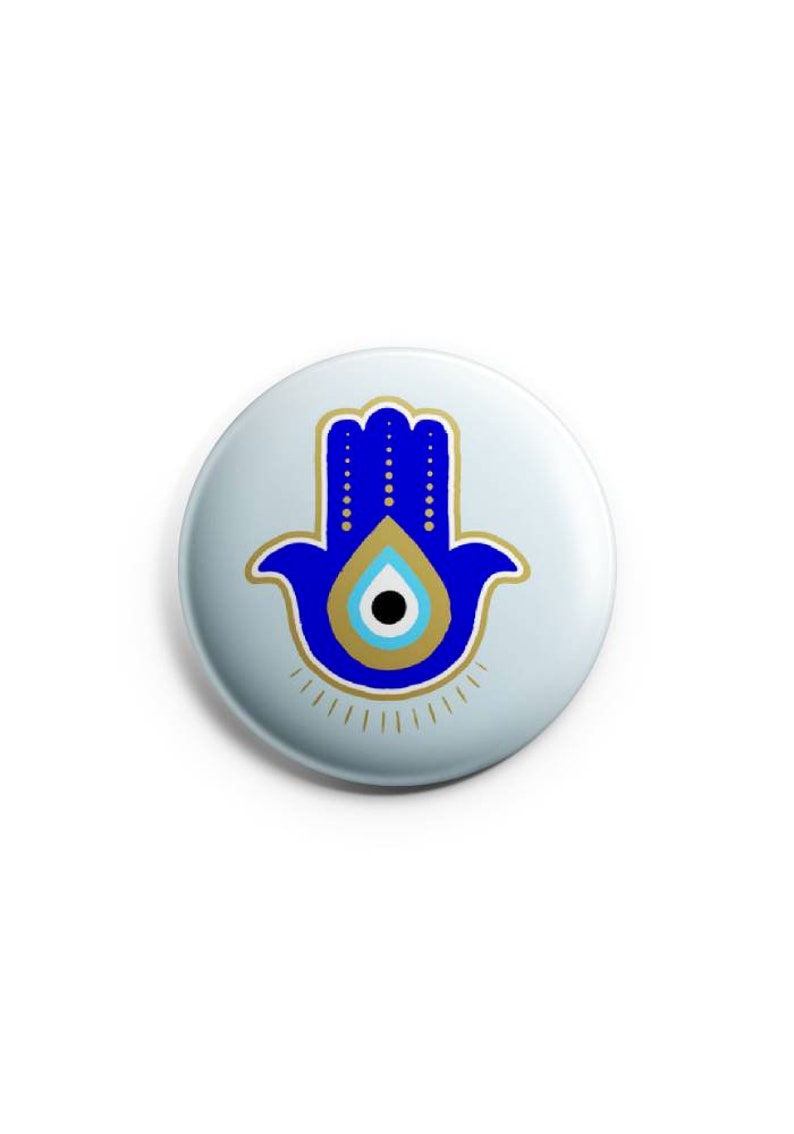 1" Evil Eye Button OR Magnet - Etsy