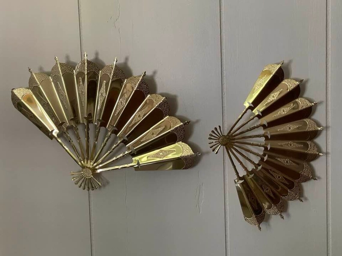 Metal Fans From Home Interiors NIB - Etsy