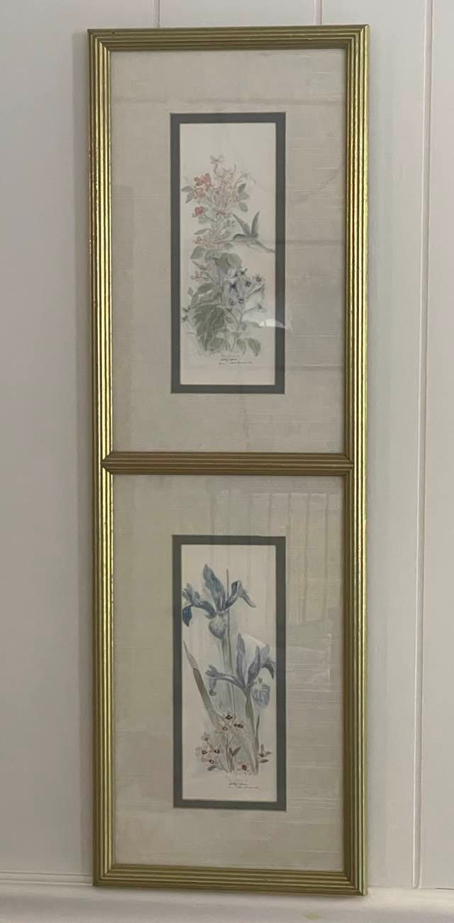 Mary Vincent Bertrand Unique Double Gold Framed Numbered and Signed ...