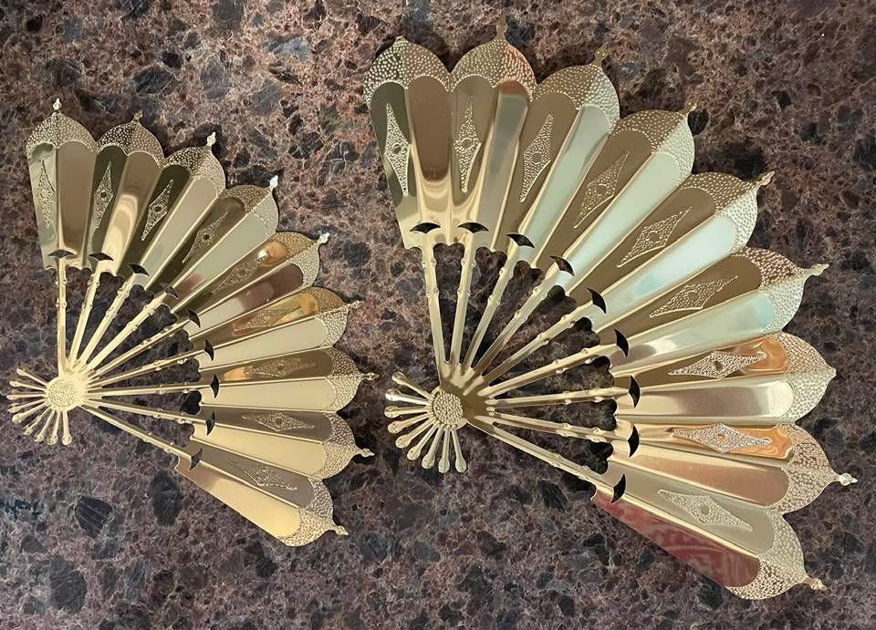 Metal Fans From Home Interiors NIB - Etsy