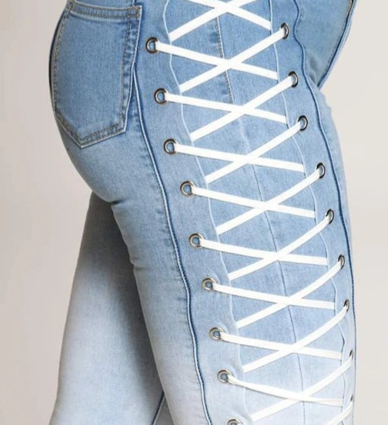 RESTOCKED Laced up Pants, Skinny Jeans, High Waisted Pants, Anti ...