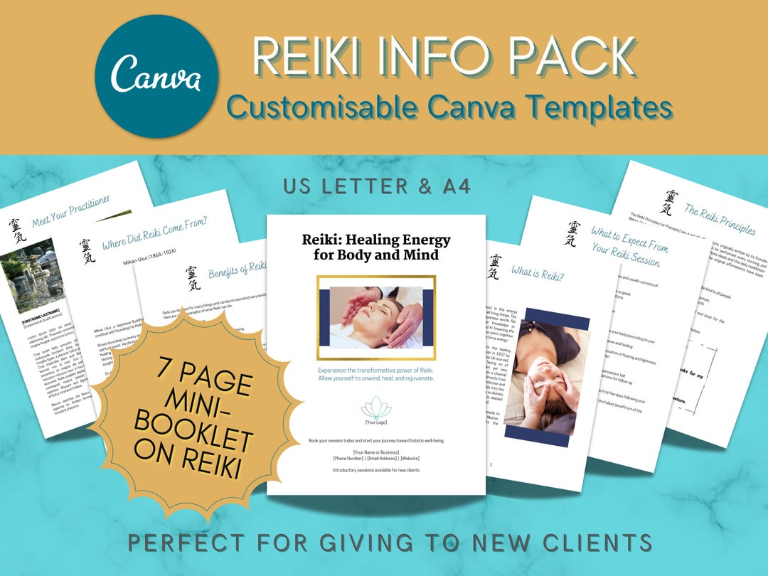 Introduction to Reiki Handout for Your Clients / Reiki Info Mini ...