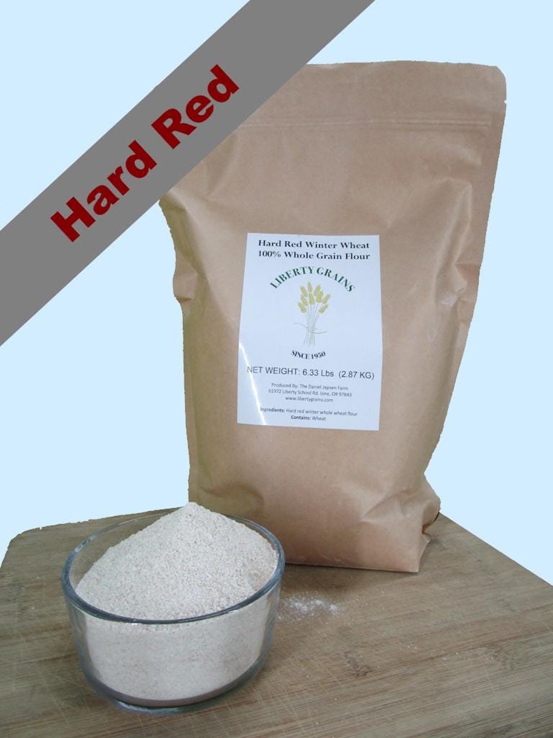 Bread Flour - Hard Red Winter Wheat 100% Whole Grain - Direct From the ...