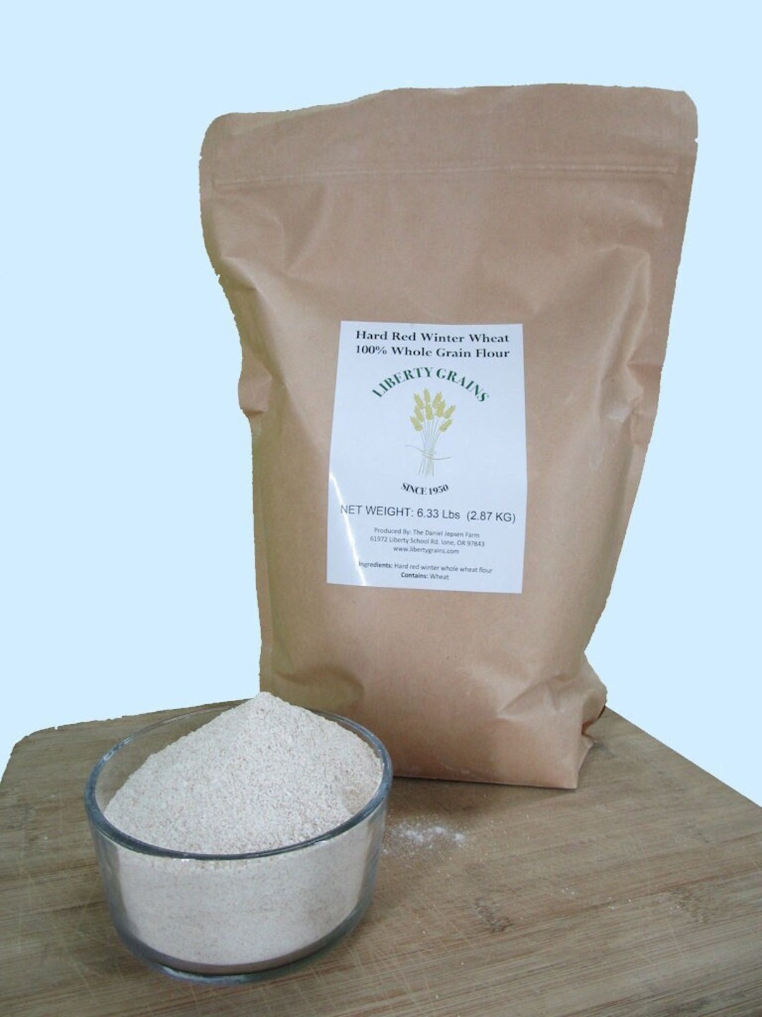 Bread Flour Hard Red Winter Wheat 100% Whole Grain Direct From the Farm ...