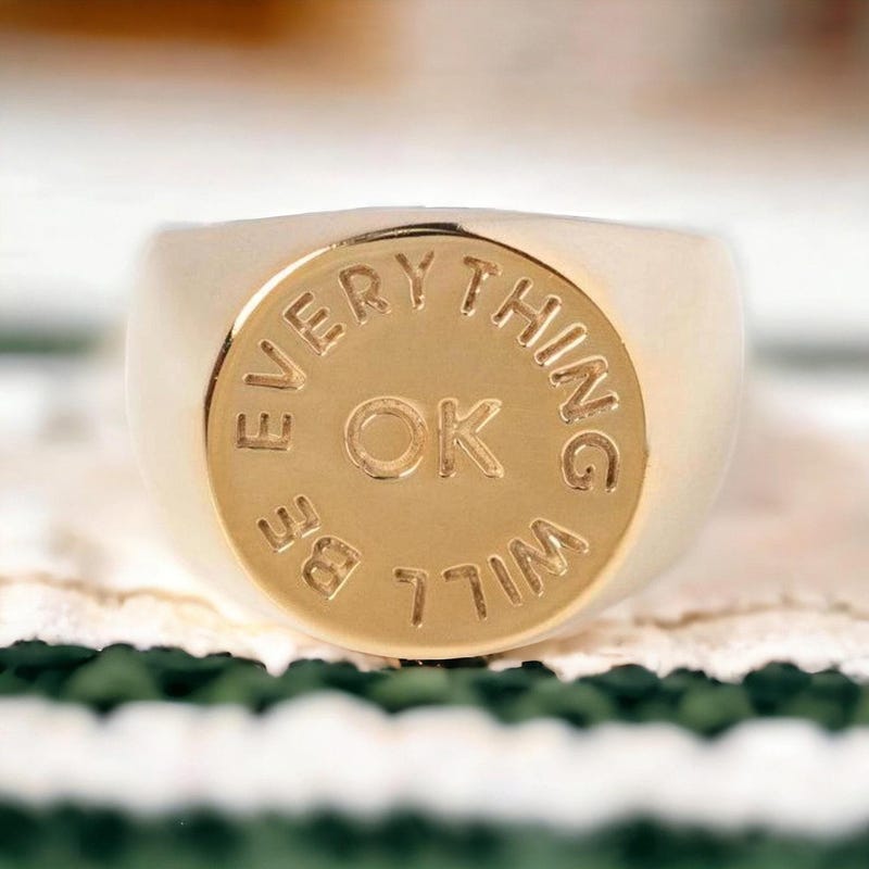 Quote Rings - Etsy