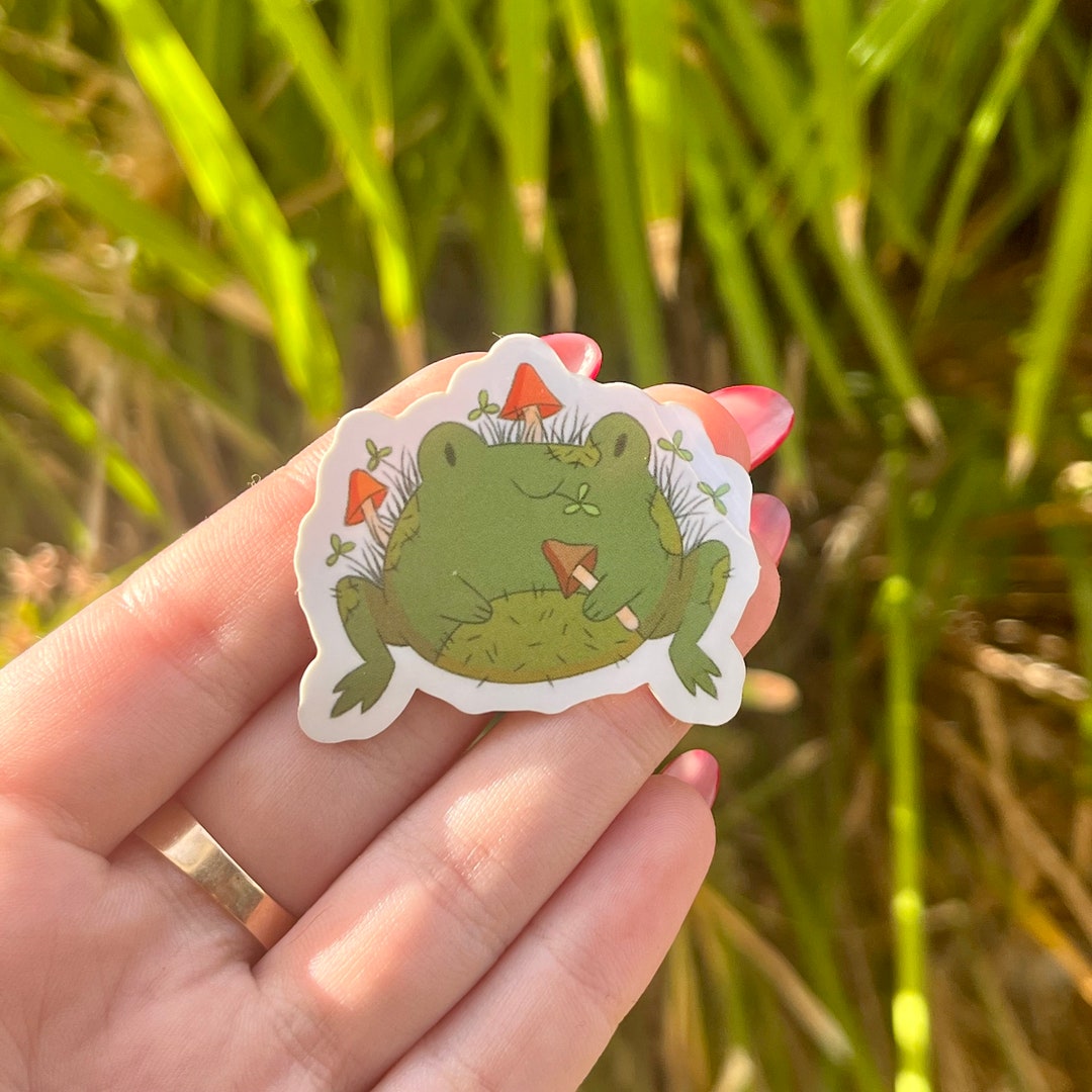 Mossy Frog Glossy Vinyl Waterproof Sticker - Etsy Australia