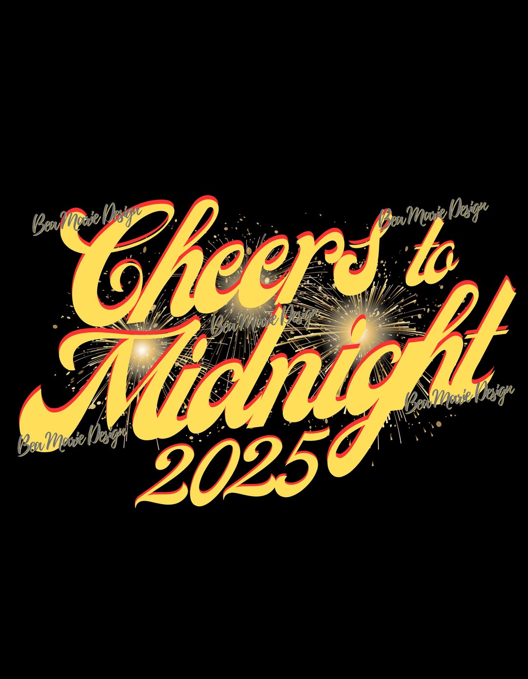 Cheers to Midnight SVG, PNG - Etsy