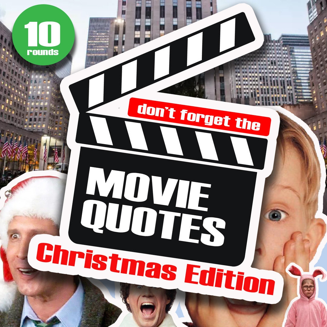 Christmas Movie Quote Game (powerpoint) - Etsy