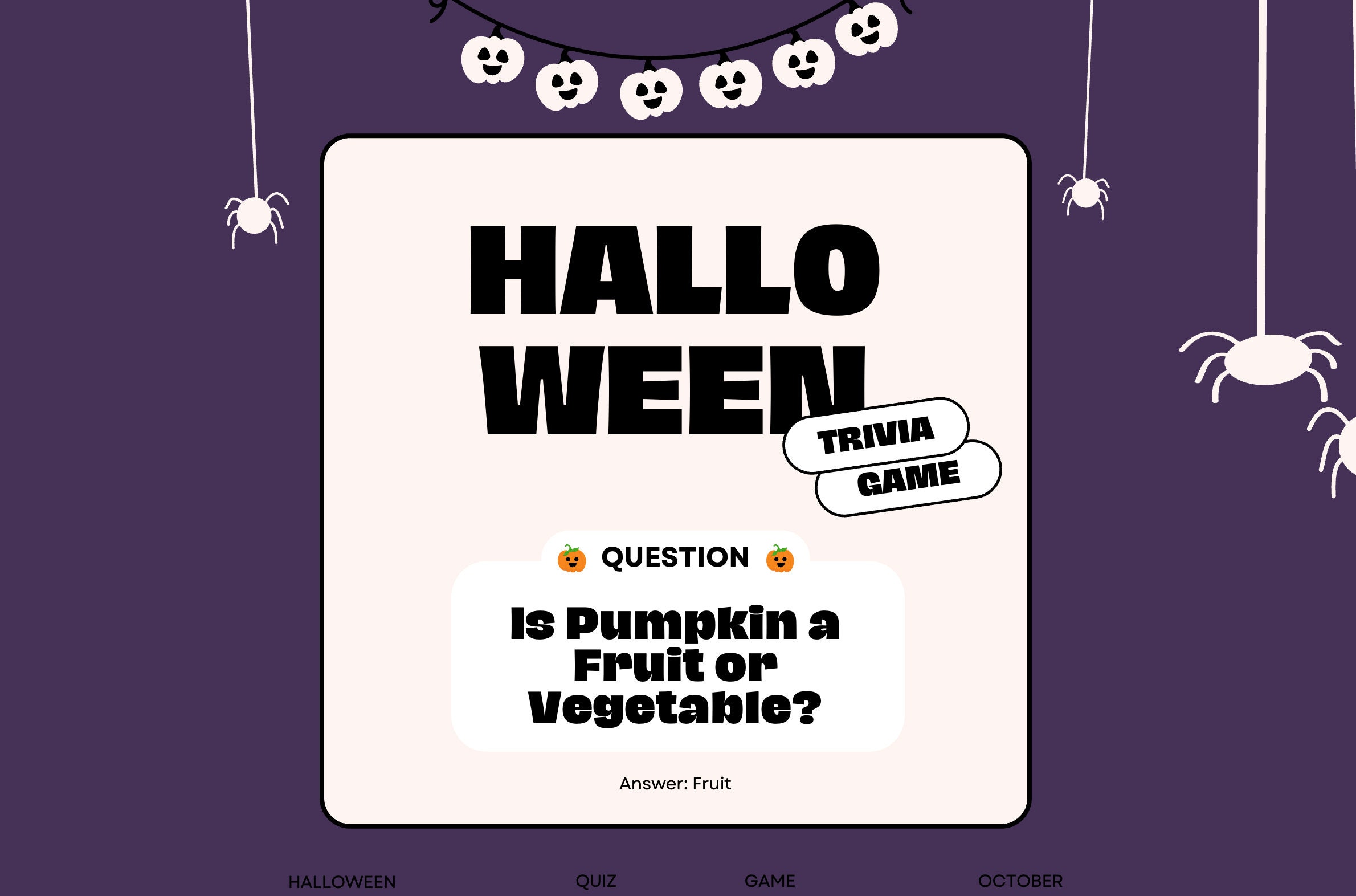 Halloween Trivia Game. Fun for the Family. Halloween Parties. Costume ...