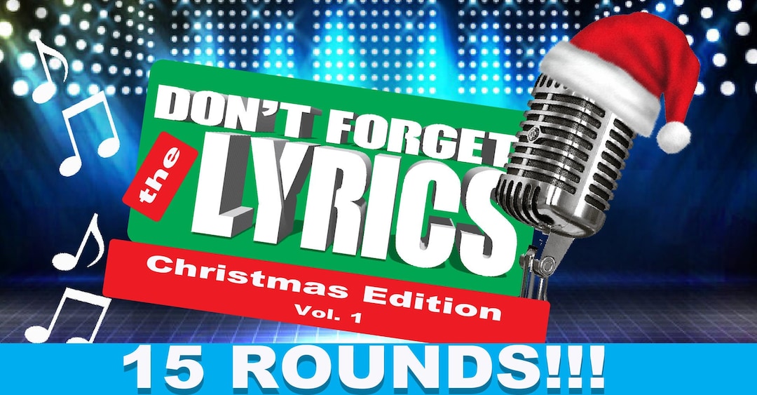 Christmas Song Lyric Game, Holiday Family Fun (powerpoint) - Etsy