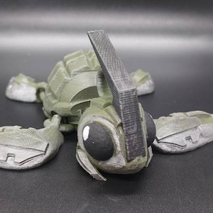 Grenurtle 3D Printed Toy Grenade Turtle by Cinderwing Flexy - Etsy