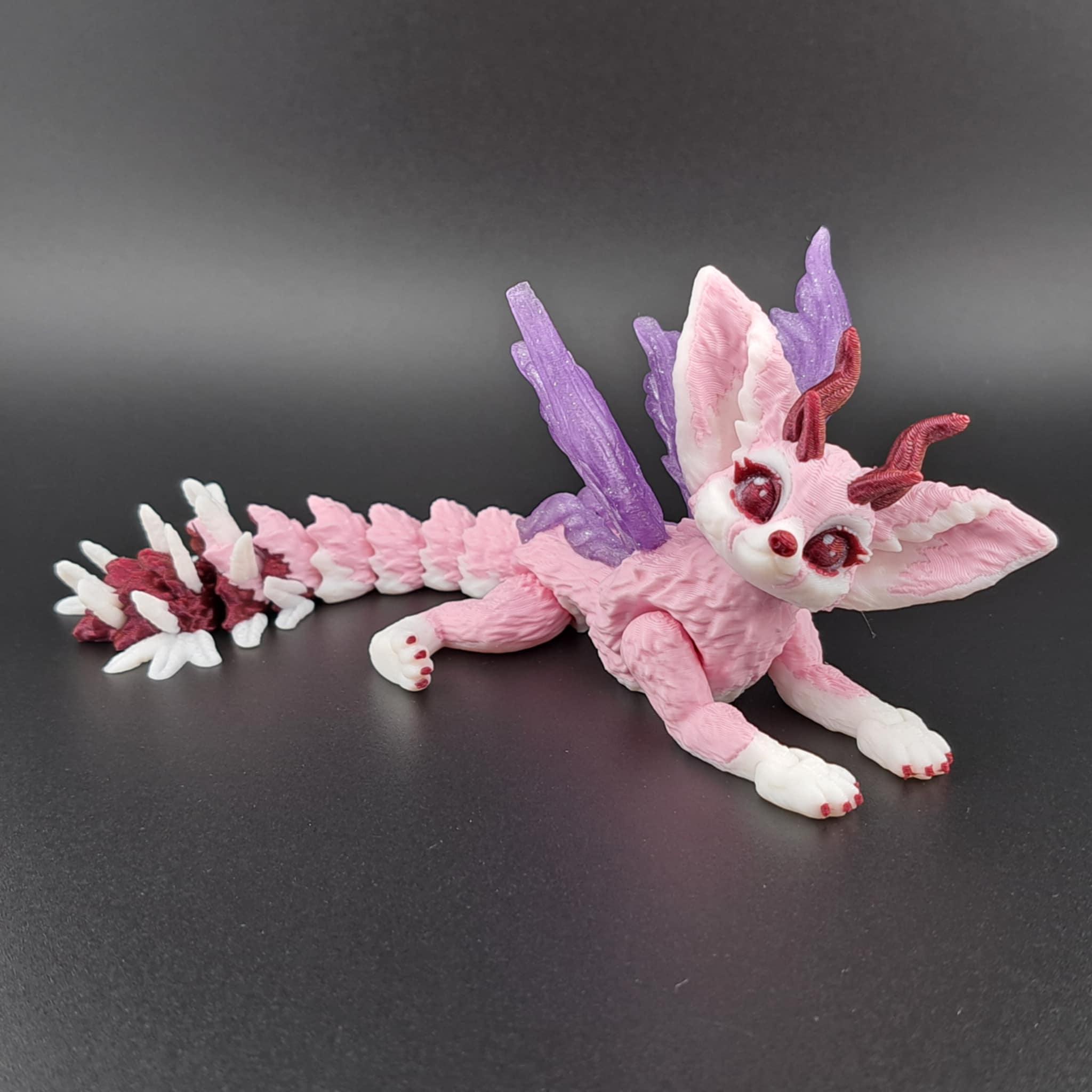Fairy Fennec Fox, Articulating Fox, 3d Printed, Gifts, Collectibles ...