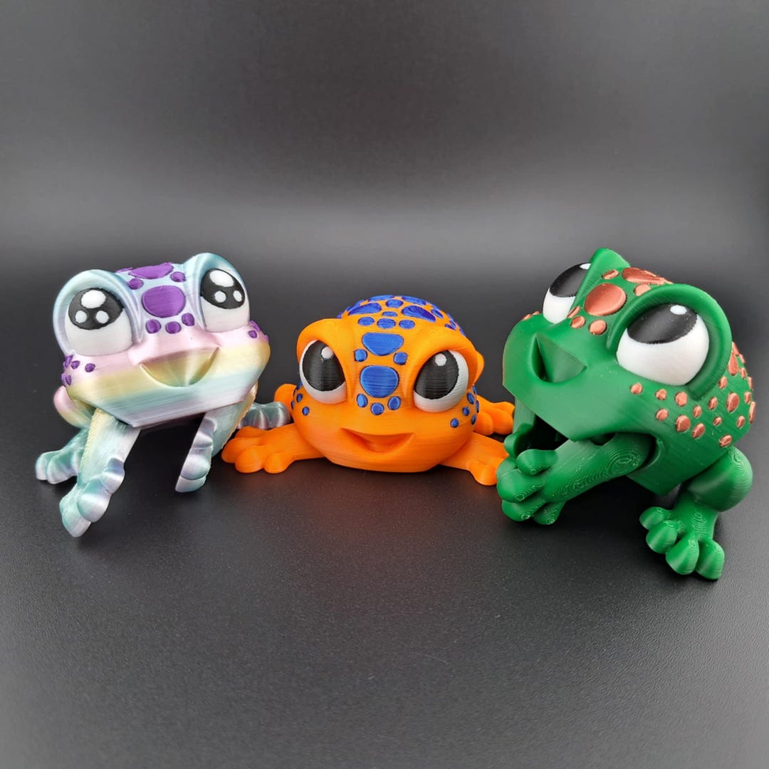 Frog, Frog Puffling, Gifts, Collectibles, Knick Knack, Articulating ...