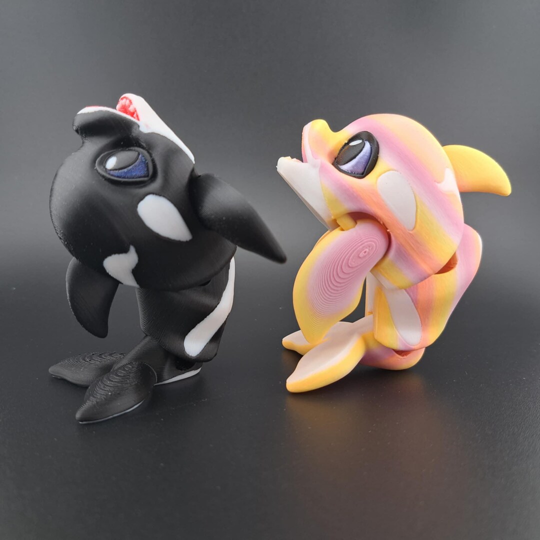 Orca Puffling, Orca Puff, Cute Puff Ball, 3d Printed, Gifts ...
