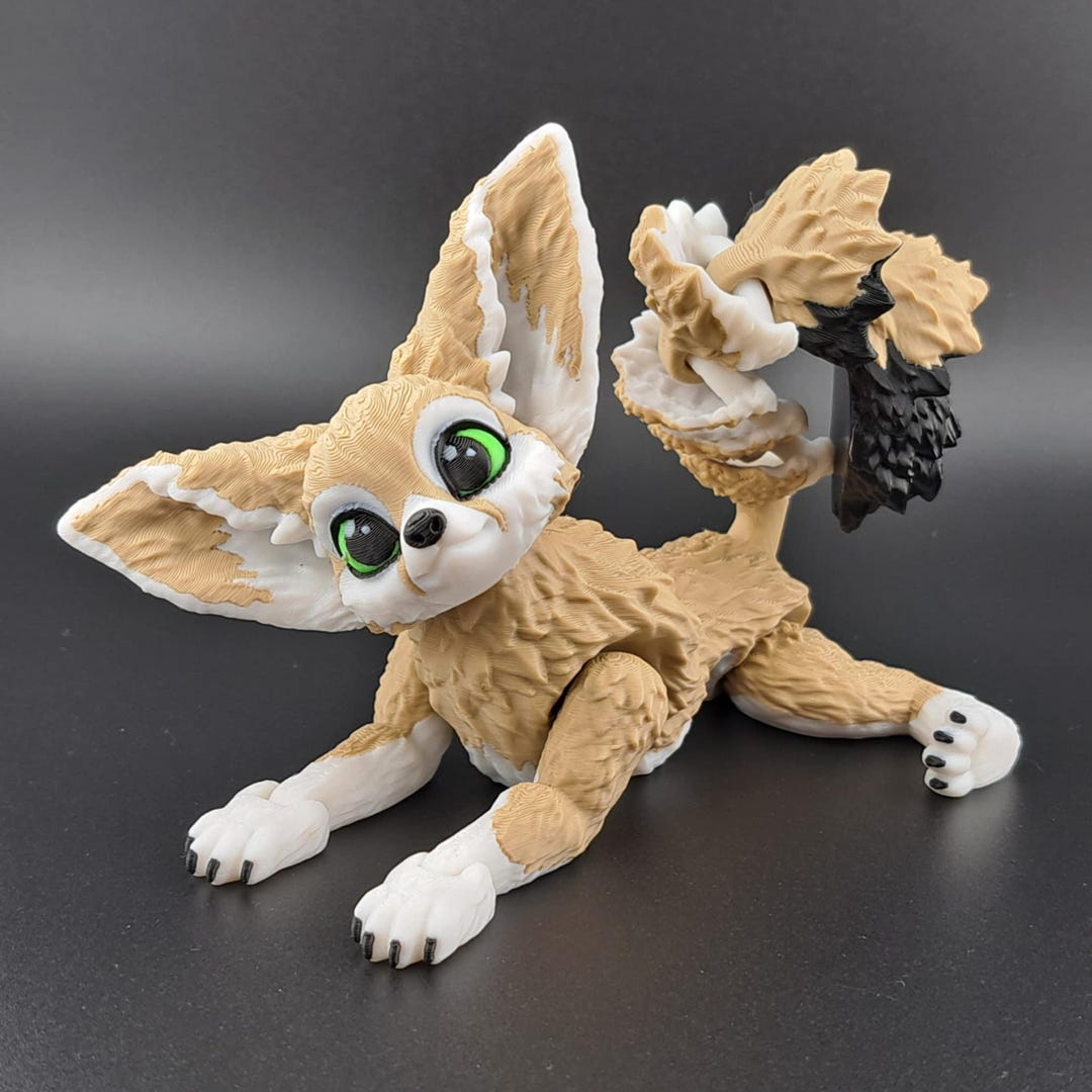 Fennec Fox, Articulating Fox, 3d Printed, Gifts, Collectibles, Fox - Etsy